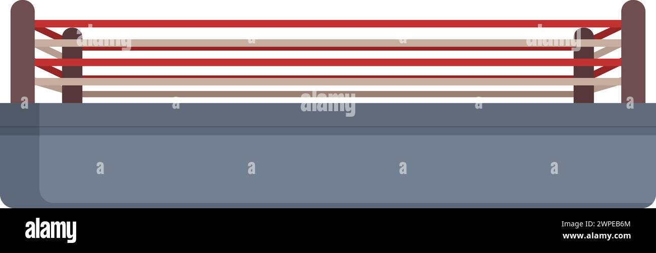 Modern sport ring icon cartoon vector. Boxing training place ...