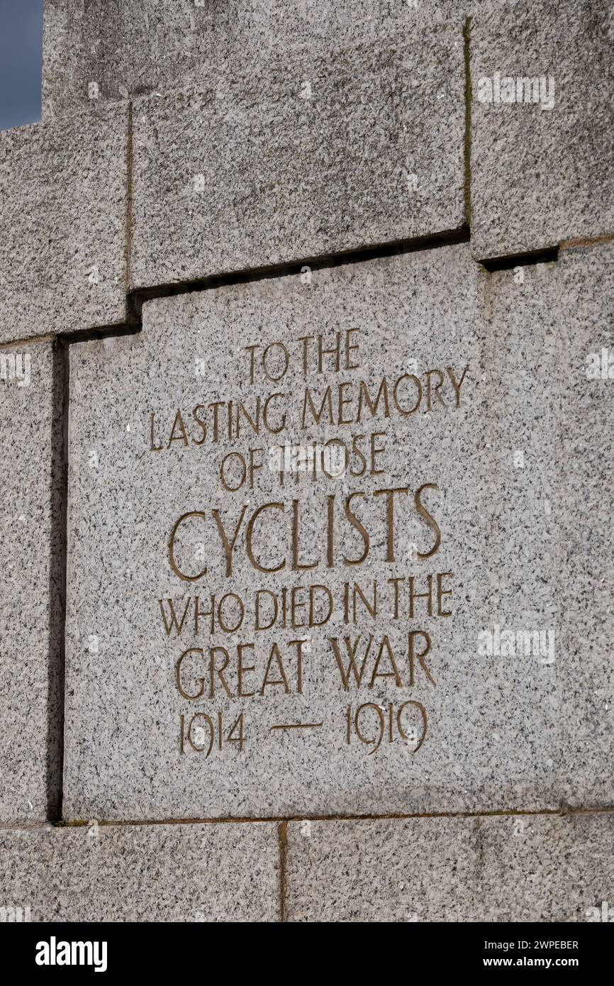 The cyclists memorial, Meriden, West Midlands, England, UK Stock Photo ...