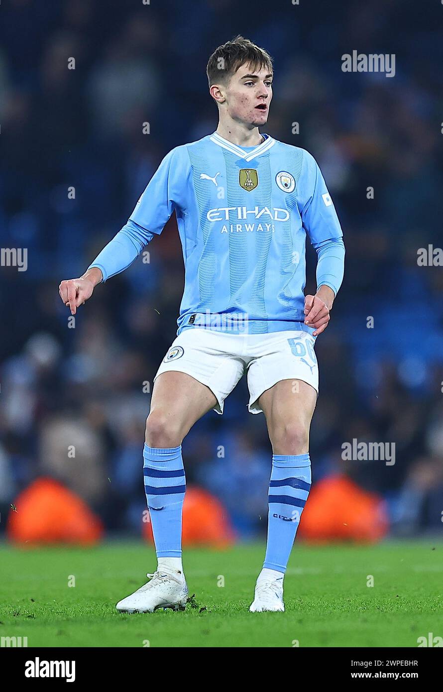 Jacob Wright of Manchester City during Manchester City v F.C ...
