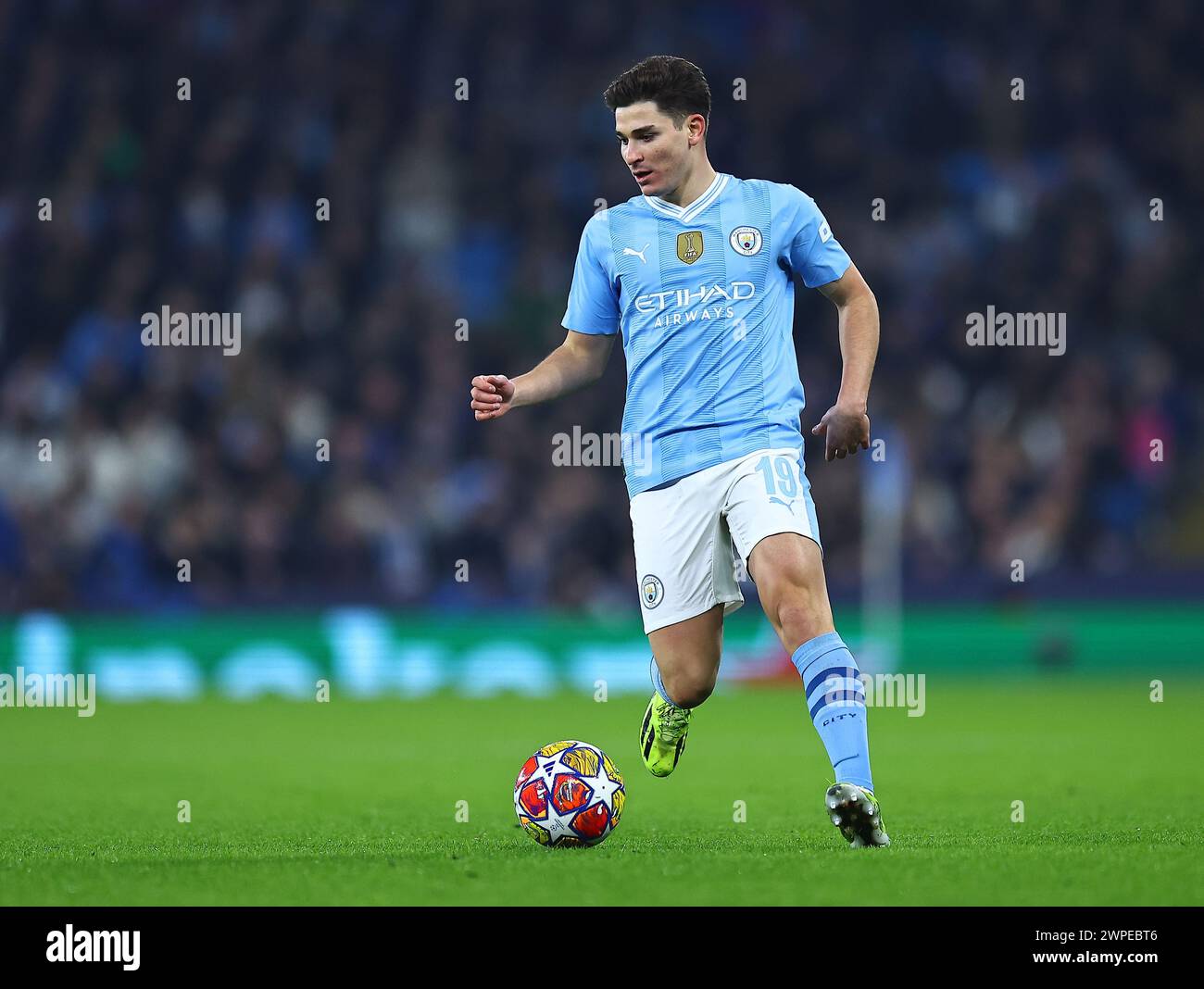 Julian Alvarez of Manchester City during Manchester City v F.C ...