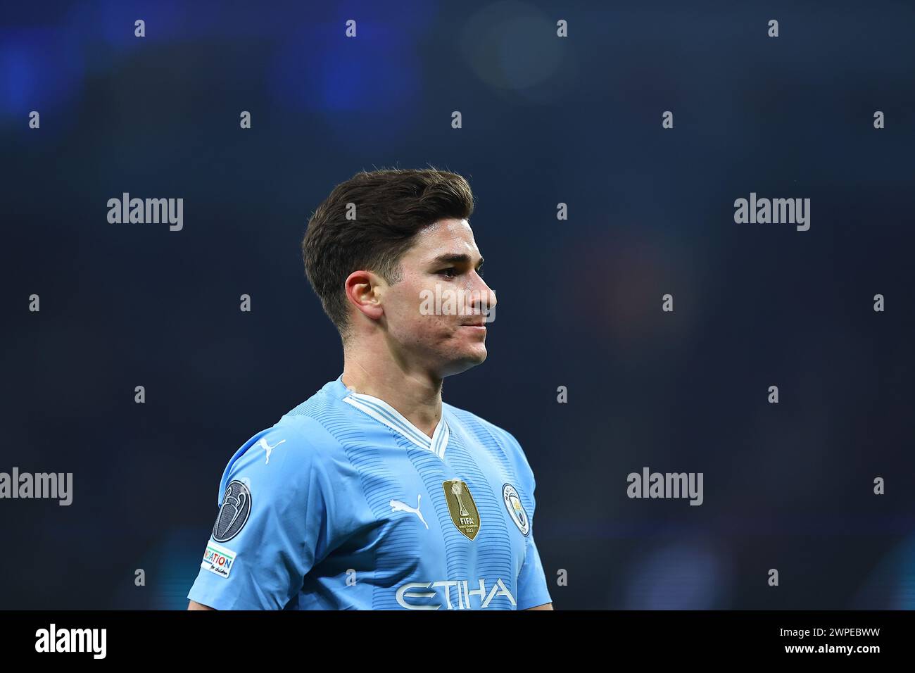Julian Alvarez of Manchester City during Manchester City v F.C ...