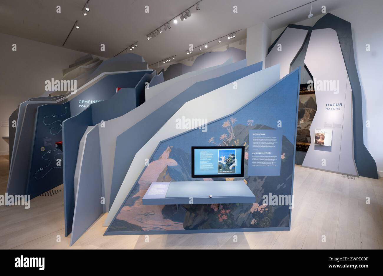 Munich, Germany. 07th Mar, 2024. View of the "That's why mountains ...