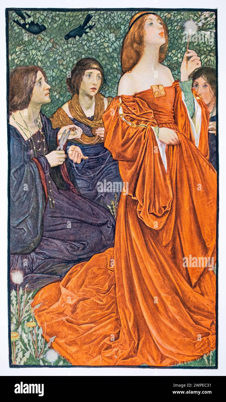 Chance, Colour halftone of watercolour painting by Eleanor Fortescue ...