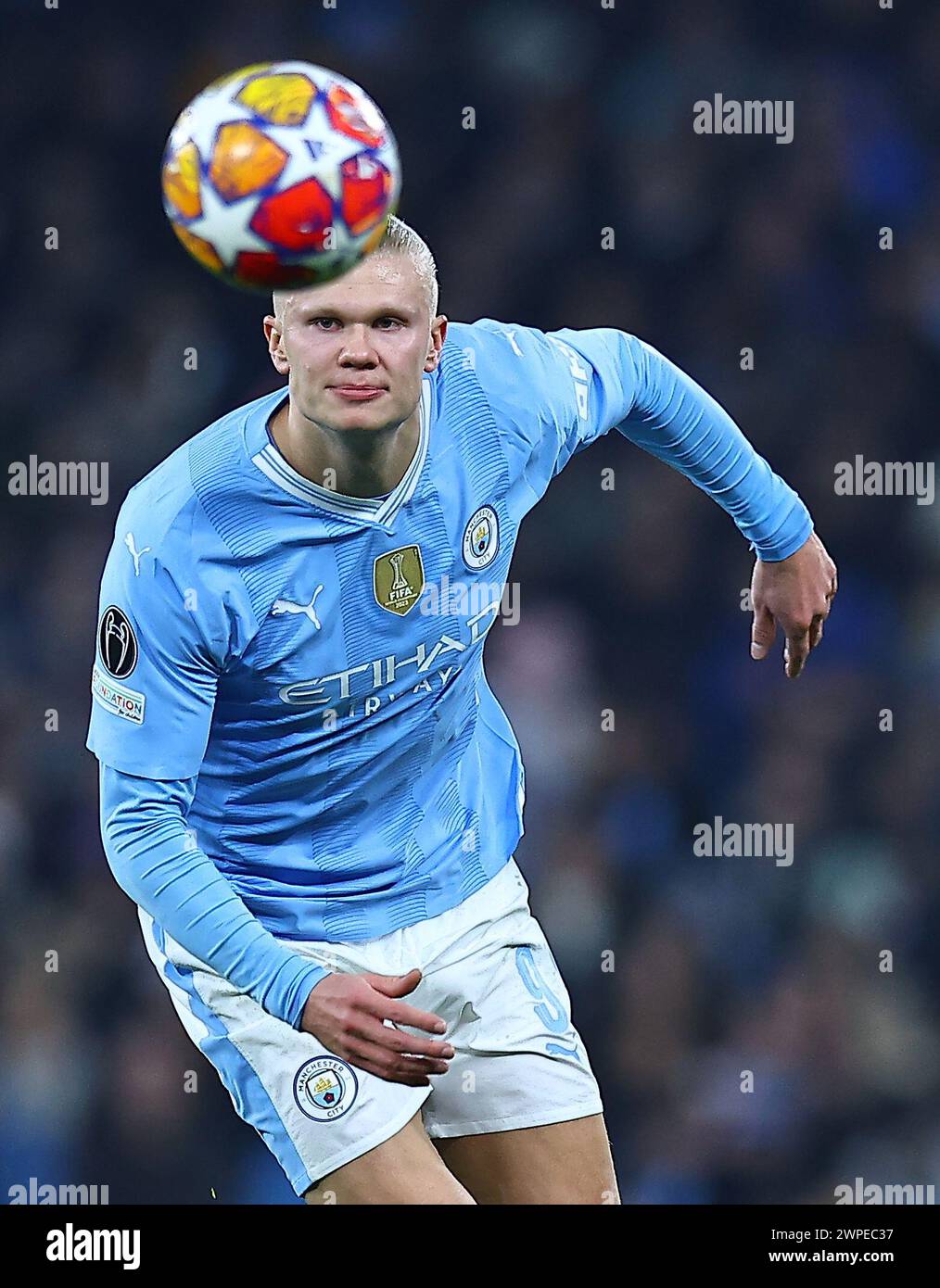 Erling Haaland of Manchester City during Manchester City v F.C ...