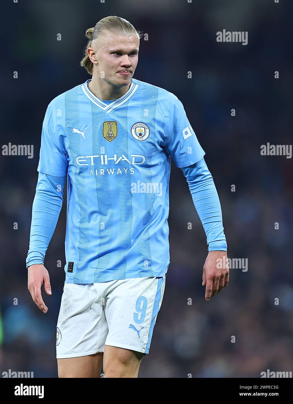 Erling Haaland of Manchester City during Manchester City v F.C ...