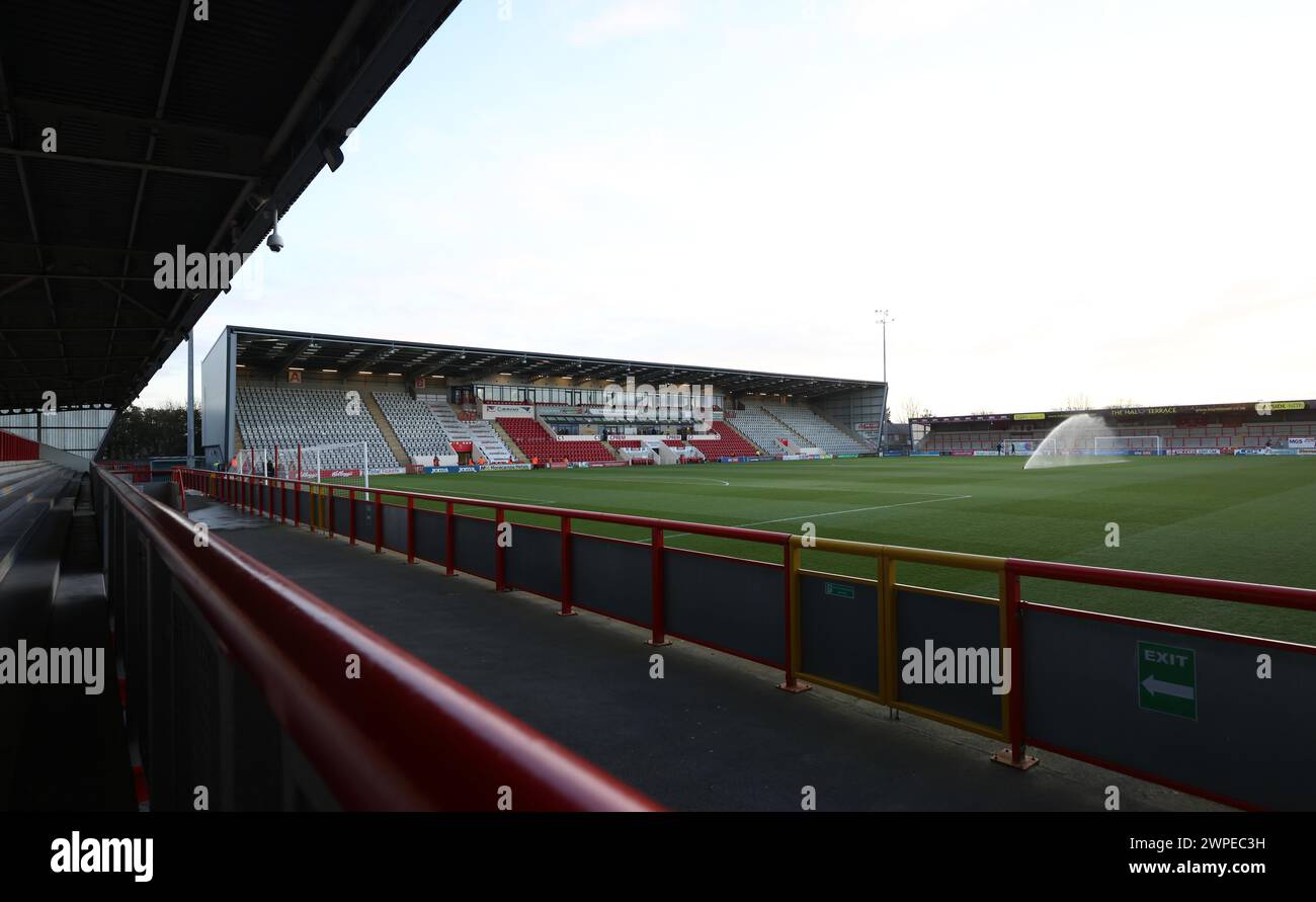 General view of the Mazuma Stadium, Morecambe Stock Photo - Alamy