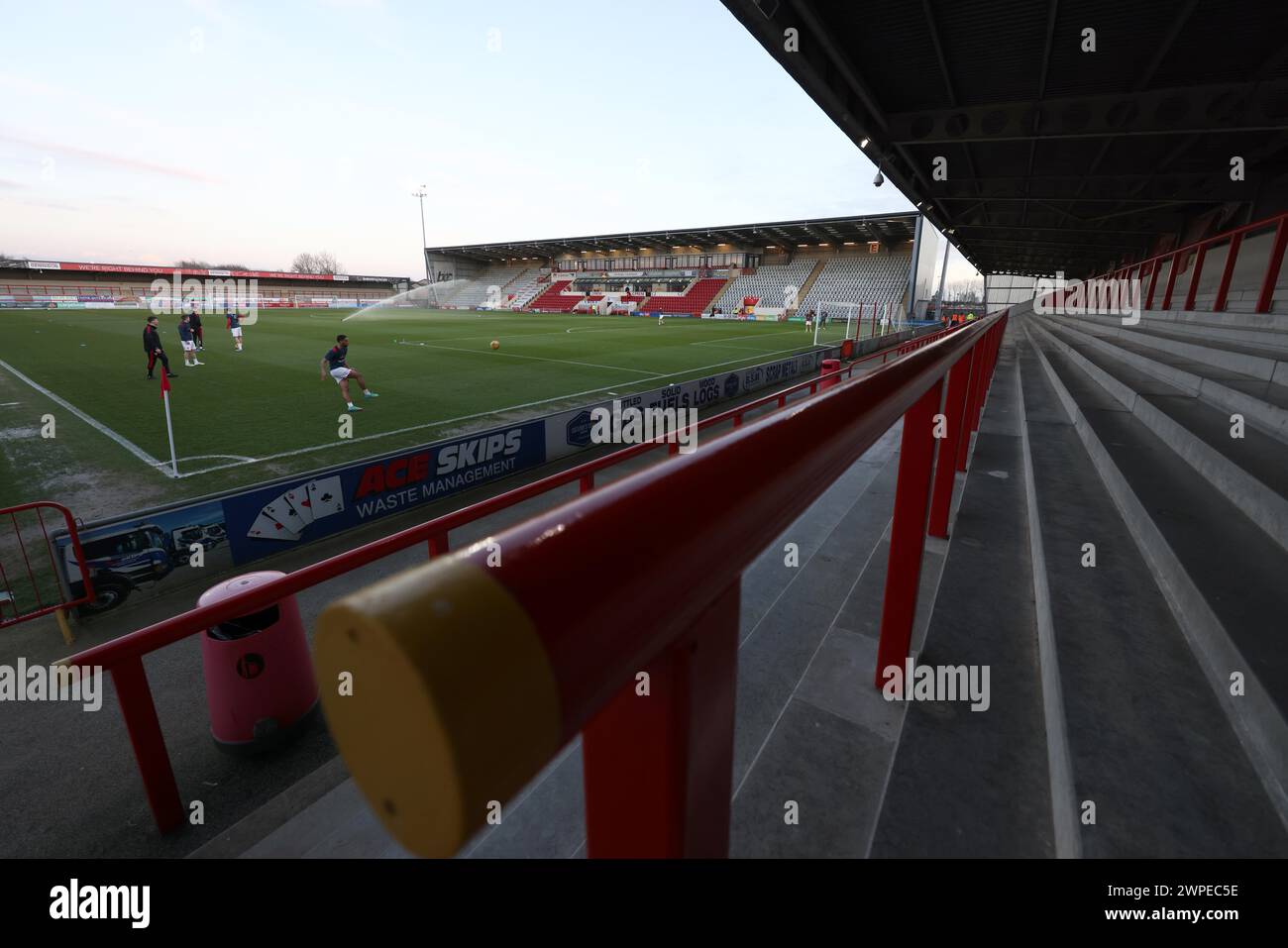 General view of the Mazuma Stadium, Morecambe Stock Photo - Alamy
