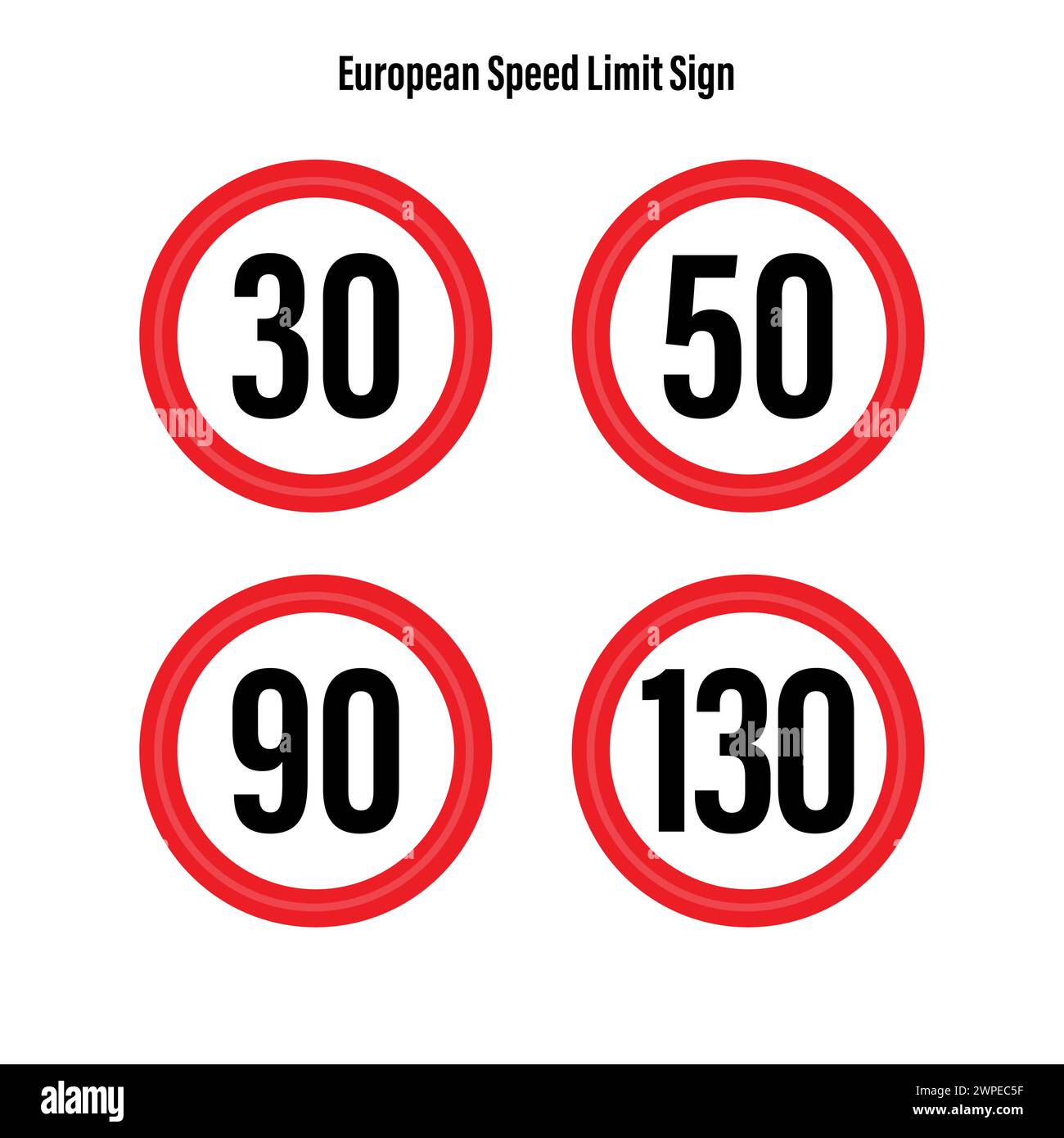 European roundabout sign hi-res stock photography and images - Alamy