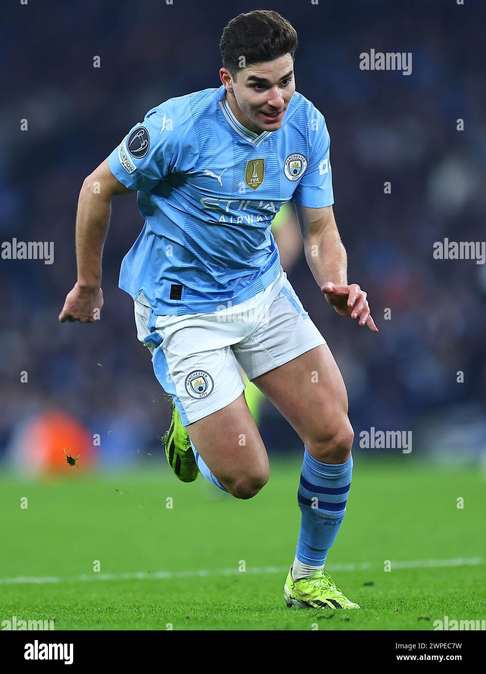 Julian Alvarez of Manchester City during Manchester City v F.C ...