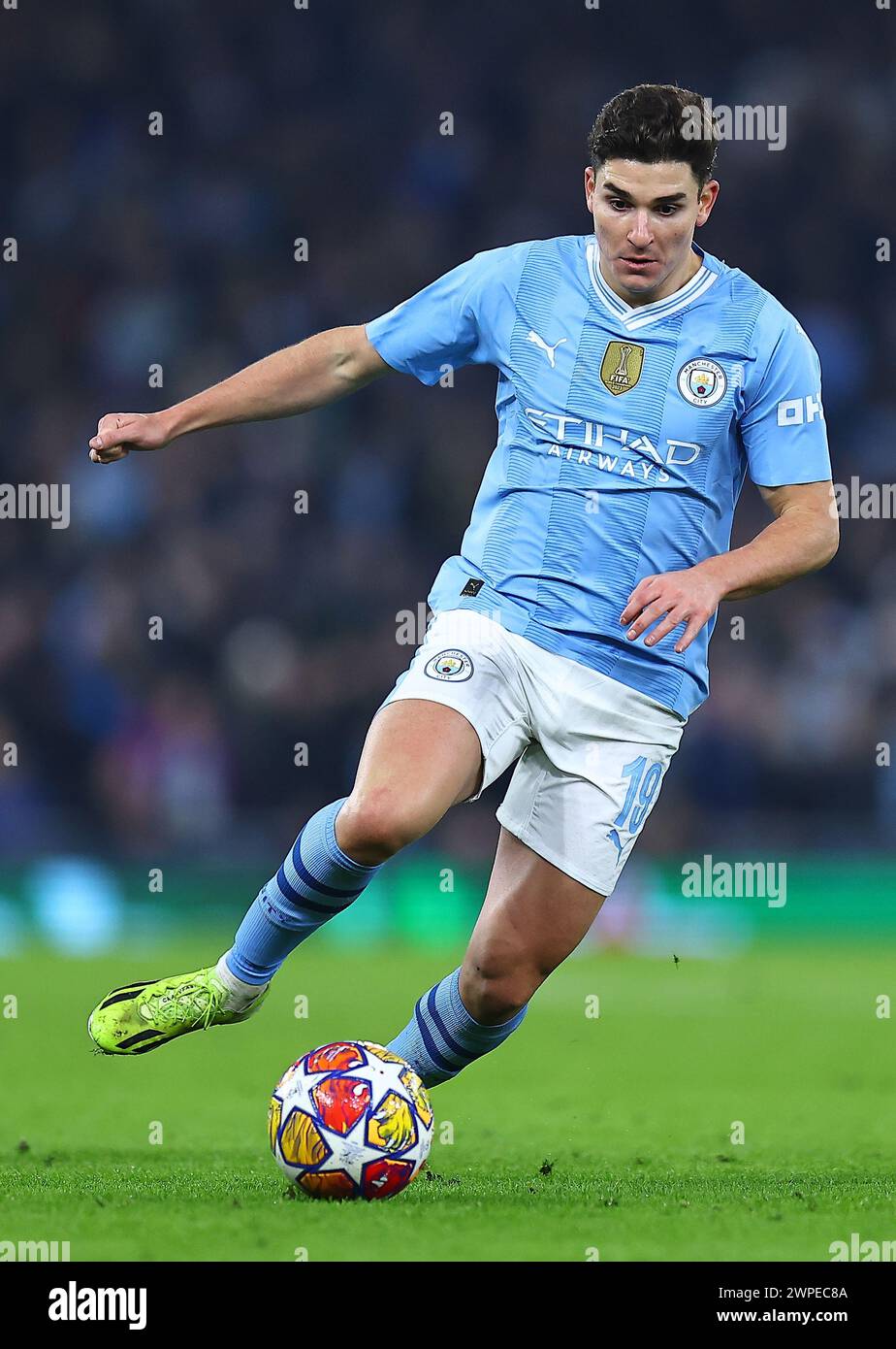 Julian Alvarez of Manchester City during Manchester City v F.C ...