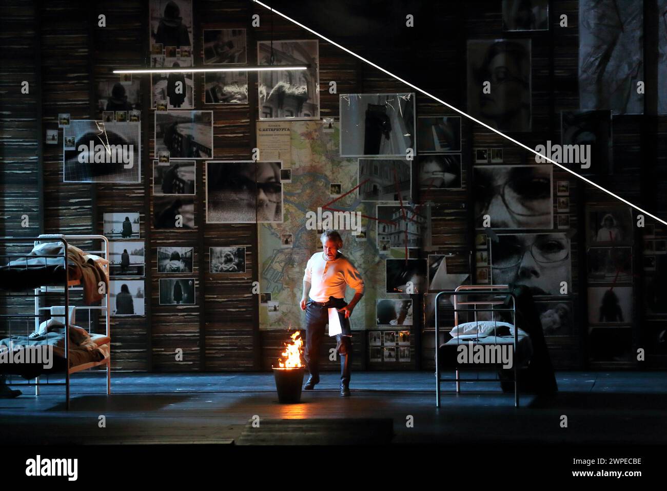 Martin Muehle als Hermann während der Fotoprobe für Pique Dame in der ...