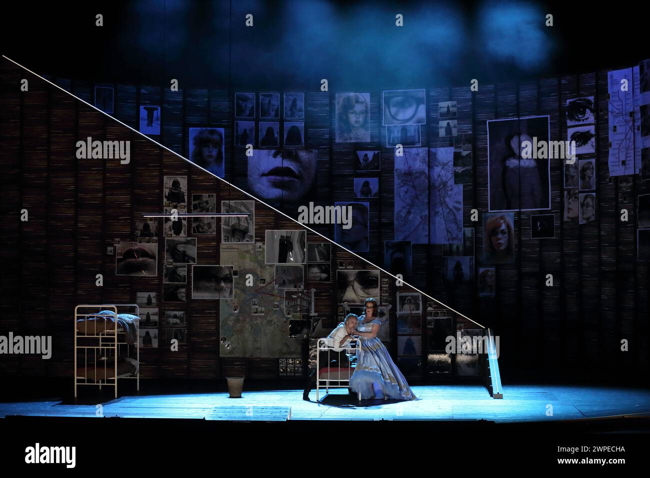 Martin Muehle als Hermann und Doris Soffel als Gräfin während der ...