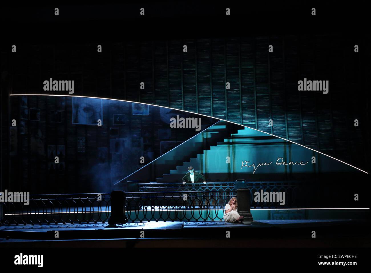 Martin Muehle als Hermann und Sondra Radvanovsky als Lisa während der ...