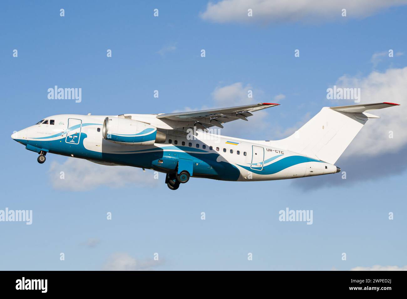 Ukrainian airline's Air Ocean Airlines Antonov An-148-100E taking off ...