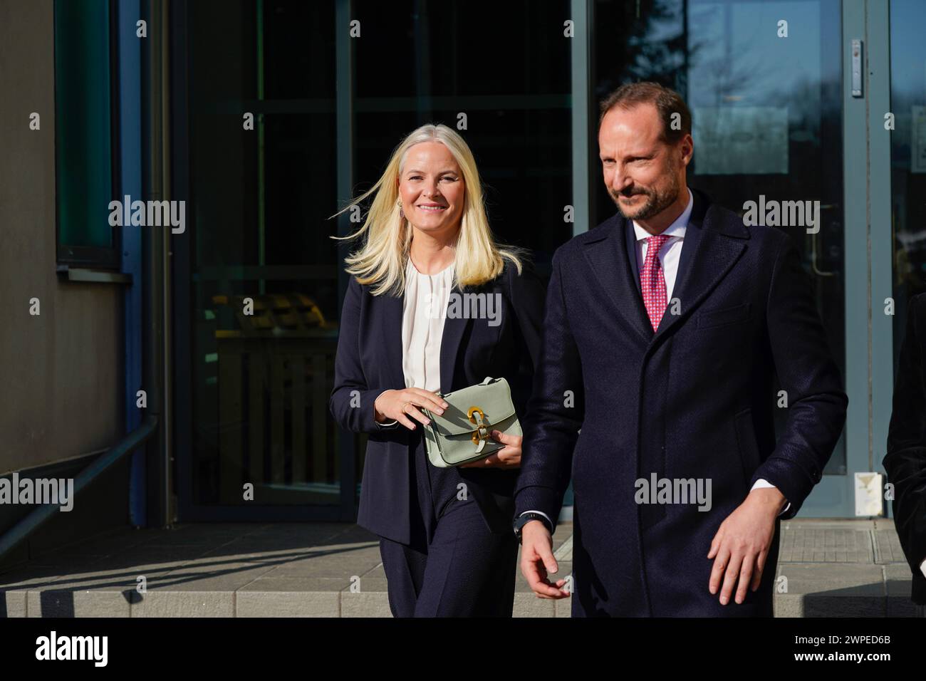 Oslo 20240307.Crown Prince Haakon and Crown Princess Mette-Marit meet ...