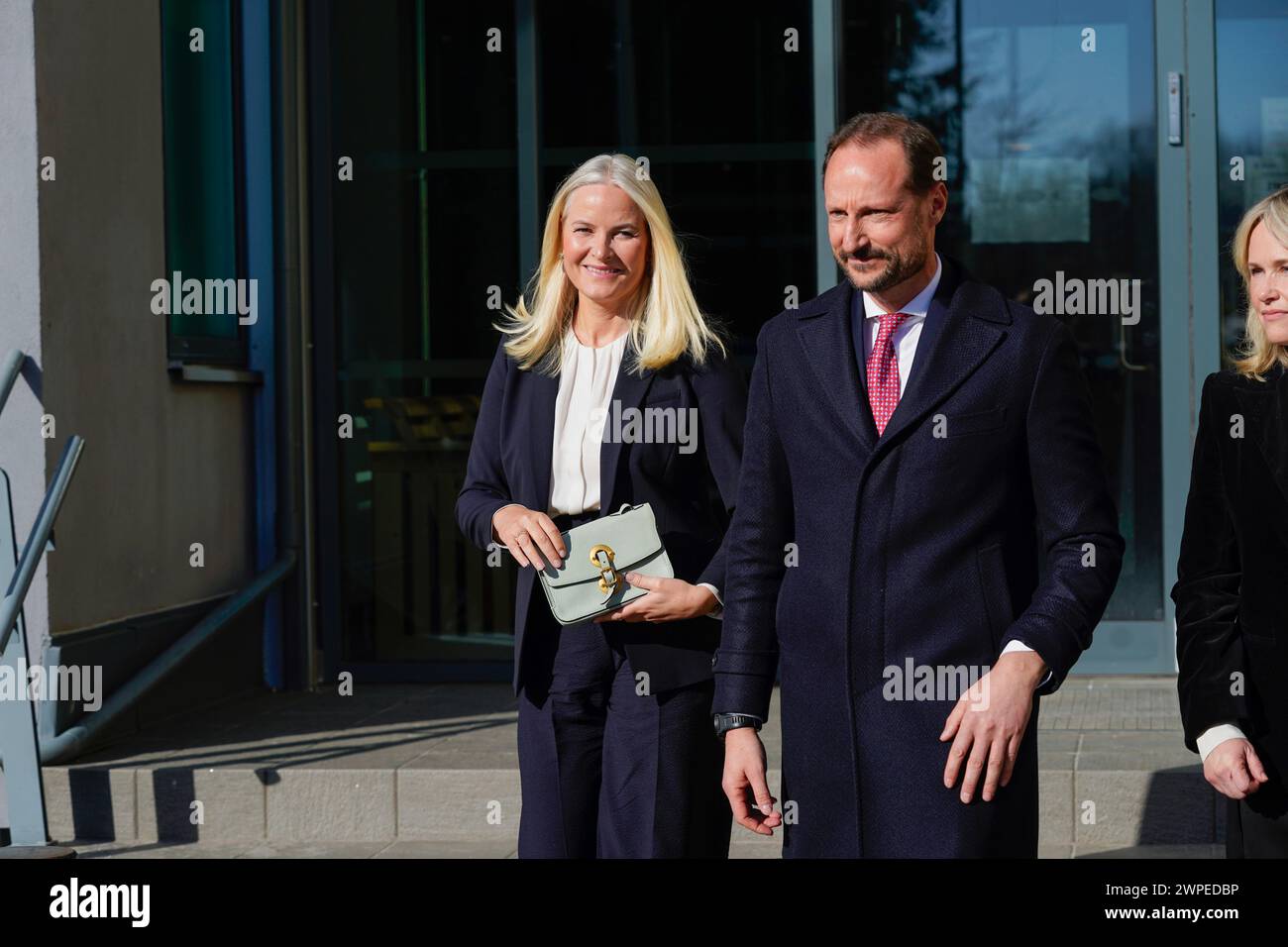 Oslo 20240307.Crown Prince Haakon and Crown Princess Mette-Marit meet ...