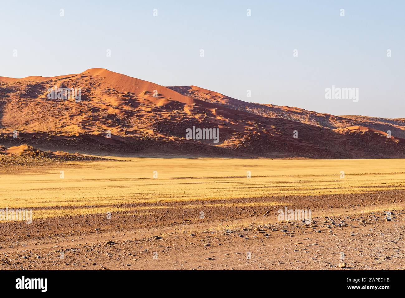 Impression of the massive sanddunes that comprise the Sossusvlei of ...