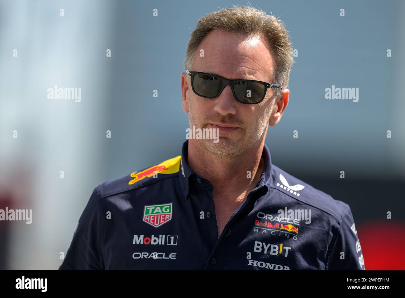 Jeddah, Saudi Arabia. 7th March 2024. Christian Horner of Oracle Red Bull Racing During FP1 ...