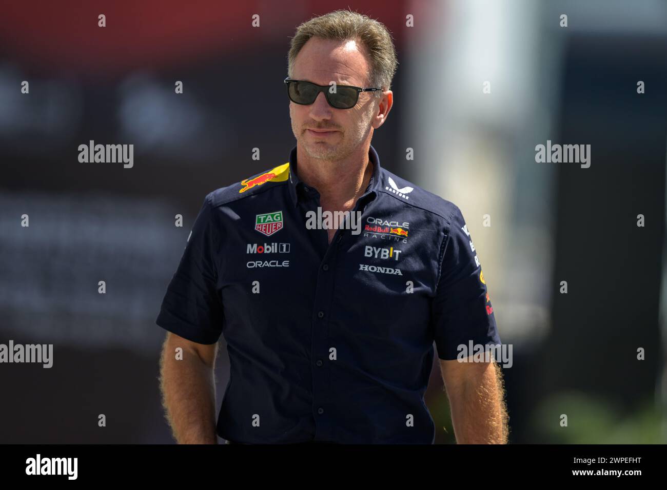 Jeddah, Saudi Arabia. 7th March 2024. Christian Horner of Oracle Red Bull Racing During FP1 ...