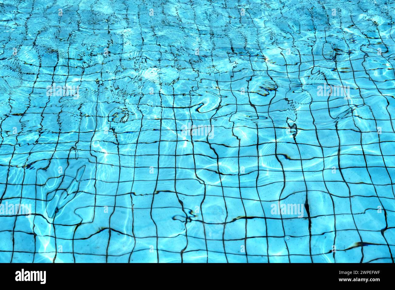 Swimming pool with refraction abstract background Stock Photo - Alamy