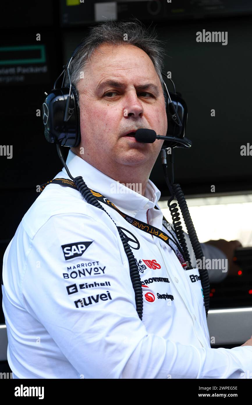 Jeddah, Saudi Arabia. 07th Mar, 2024. Ron Meadows (GBR) Mercedes AMG F1 ...