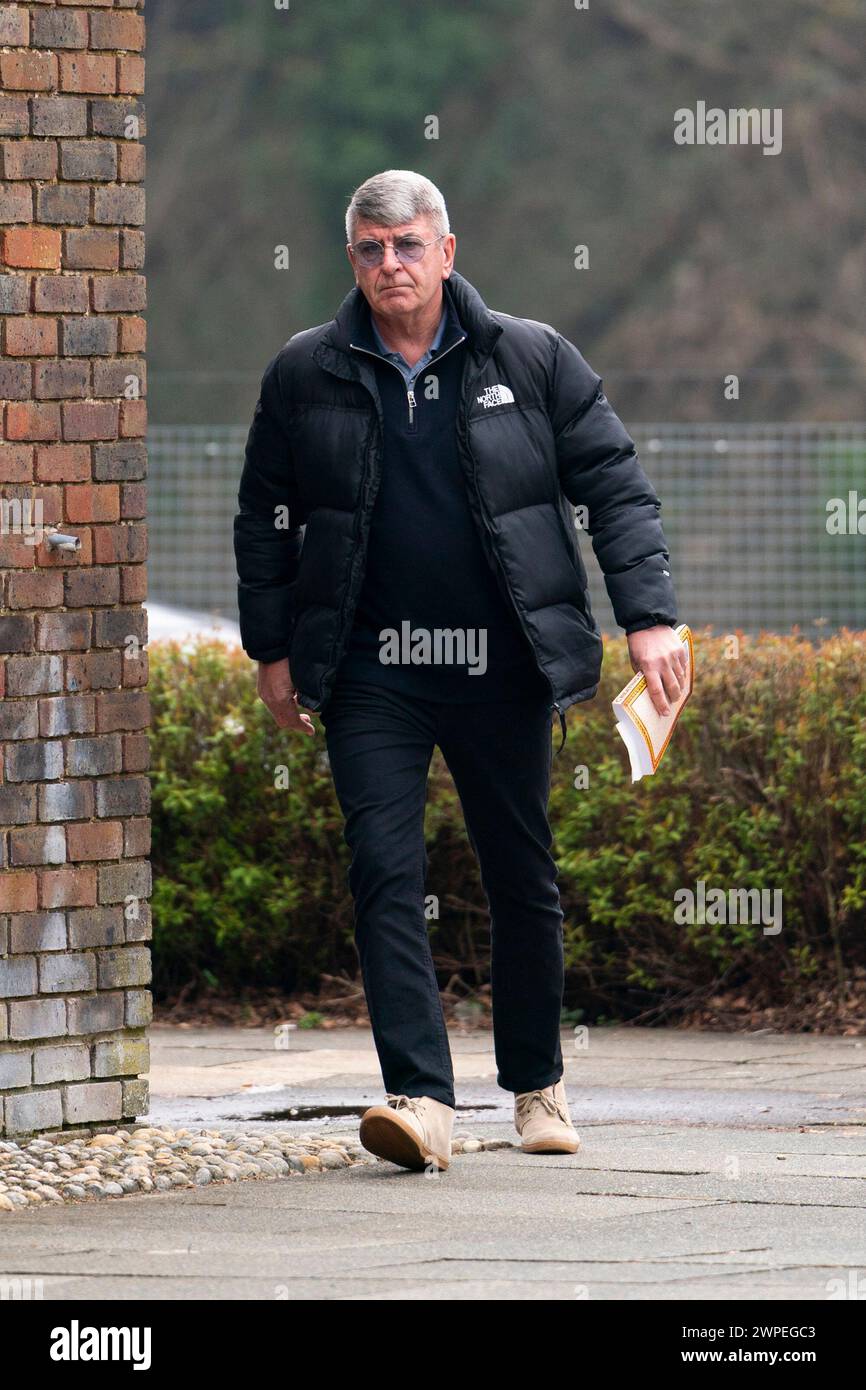 Former Kent police officer Michael Stanley arrives at Sevenoaks ...