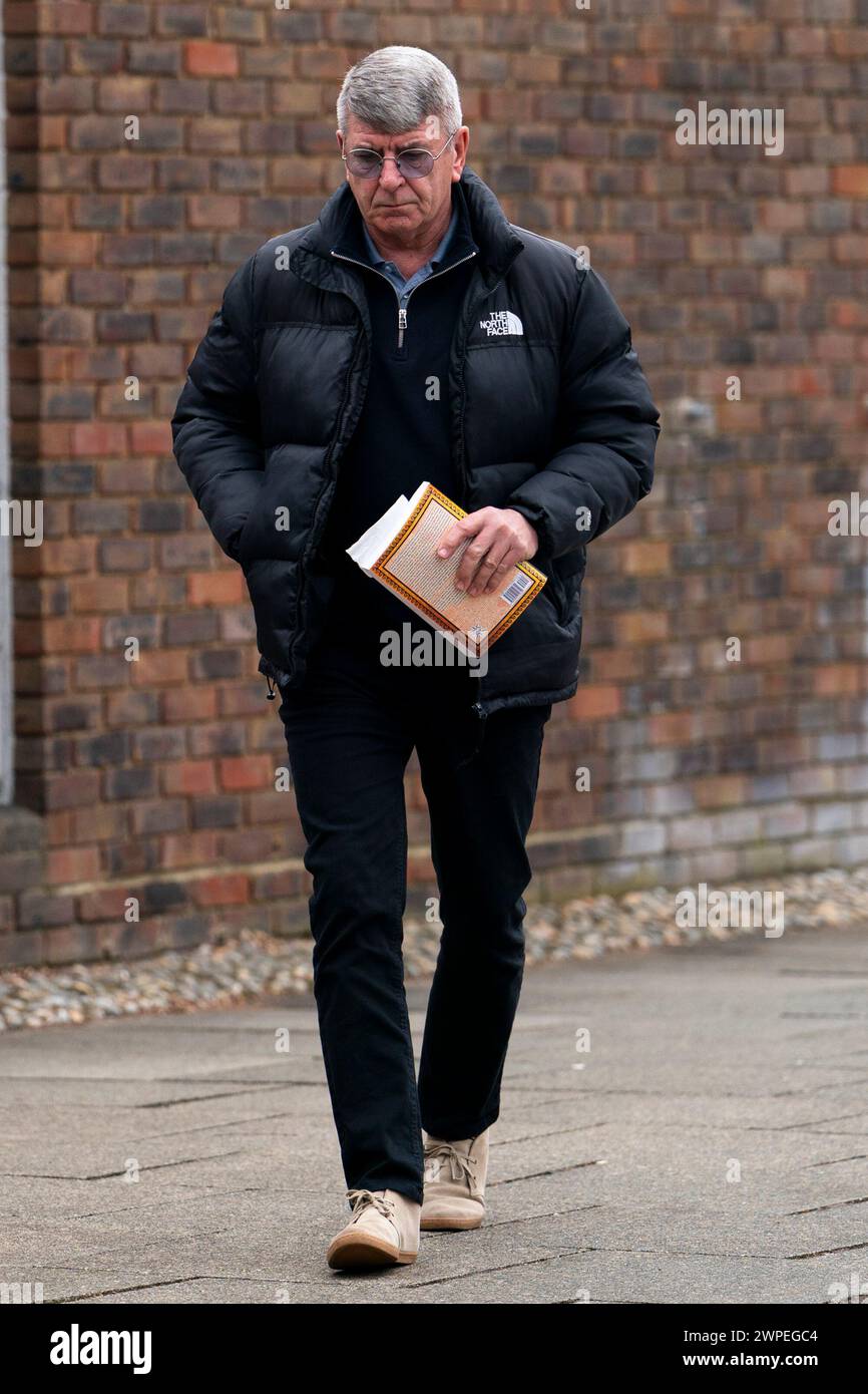 Former Kent police officer Michael Stanley arrives at Sevenoaks ...