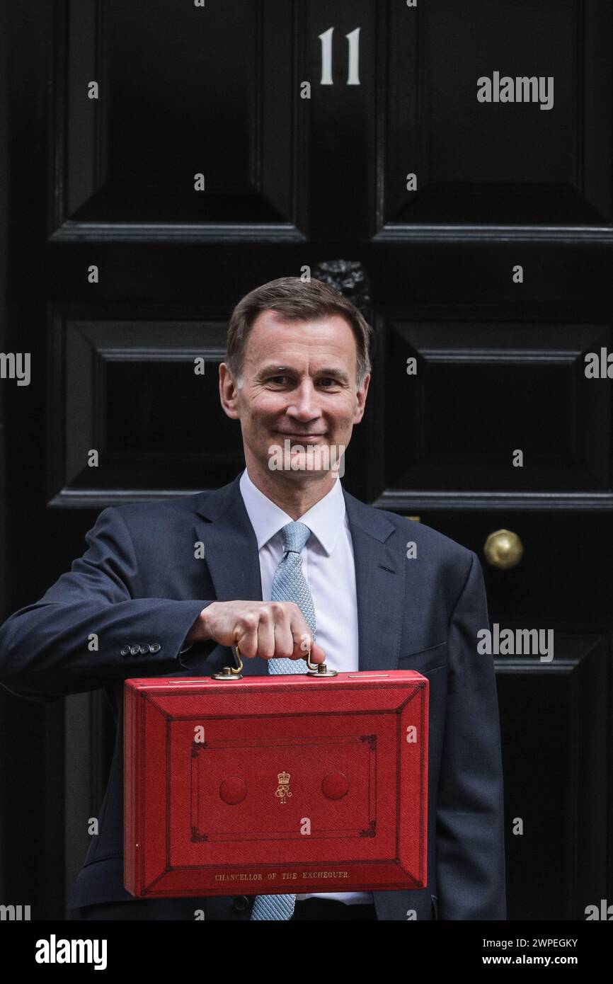London, UK. 06th Mar, 2024. Jeremy Hunt, MP, Chancellor of the ...