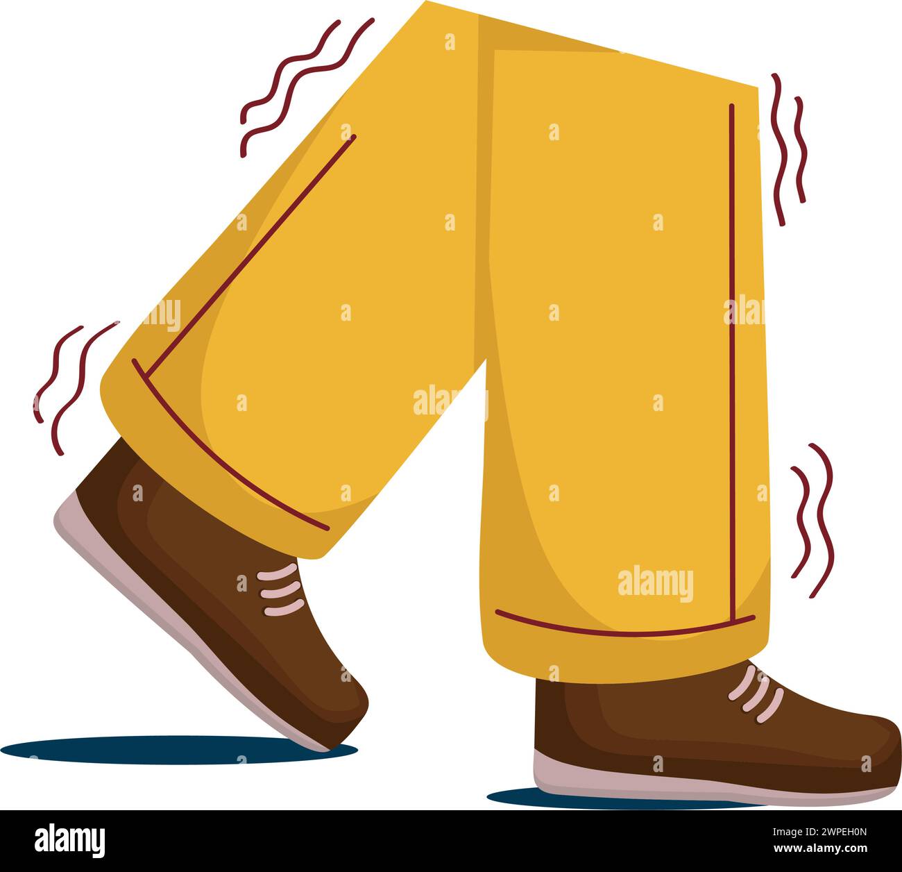 parkinson trembling in feet isolated Stock Vector Image & Art - Alamy