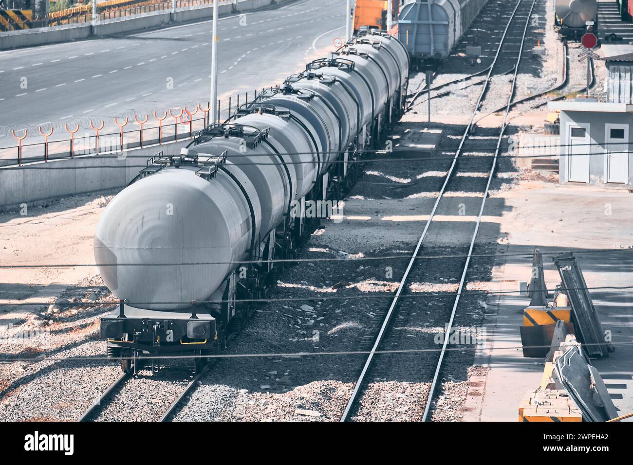 Train of tanks hi-res stock photography and images - Alamy