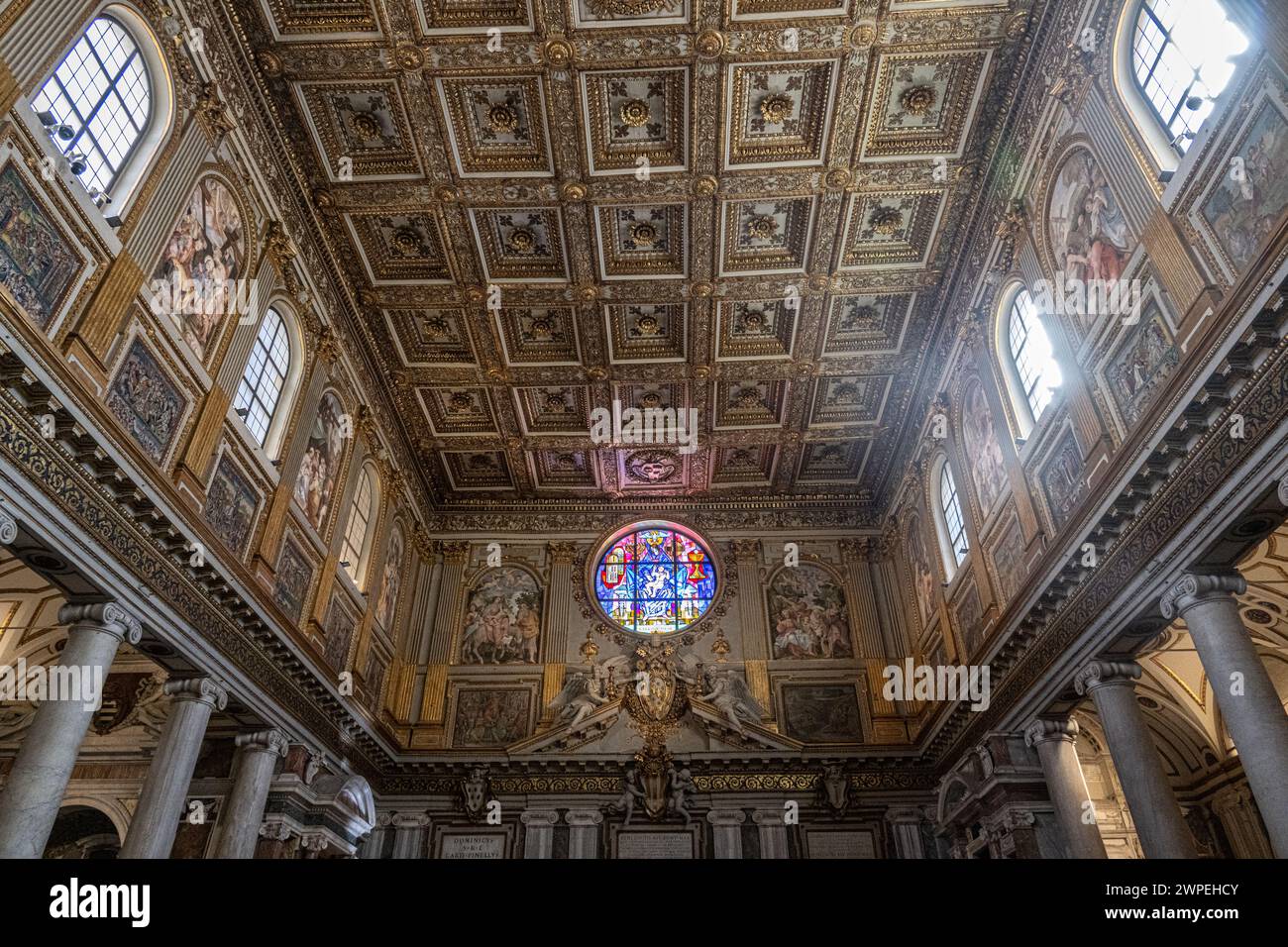 Interior of Basilica of Saint Mary Major, Rome, Italy Stock Photo - Alamy