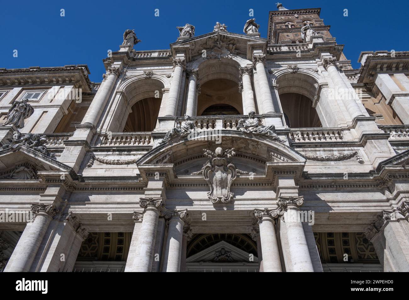Exterior of Basilica of Saint Mary Major, Rome, Italy Stock Photo - Alamy