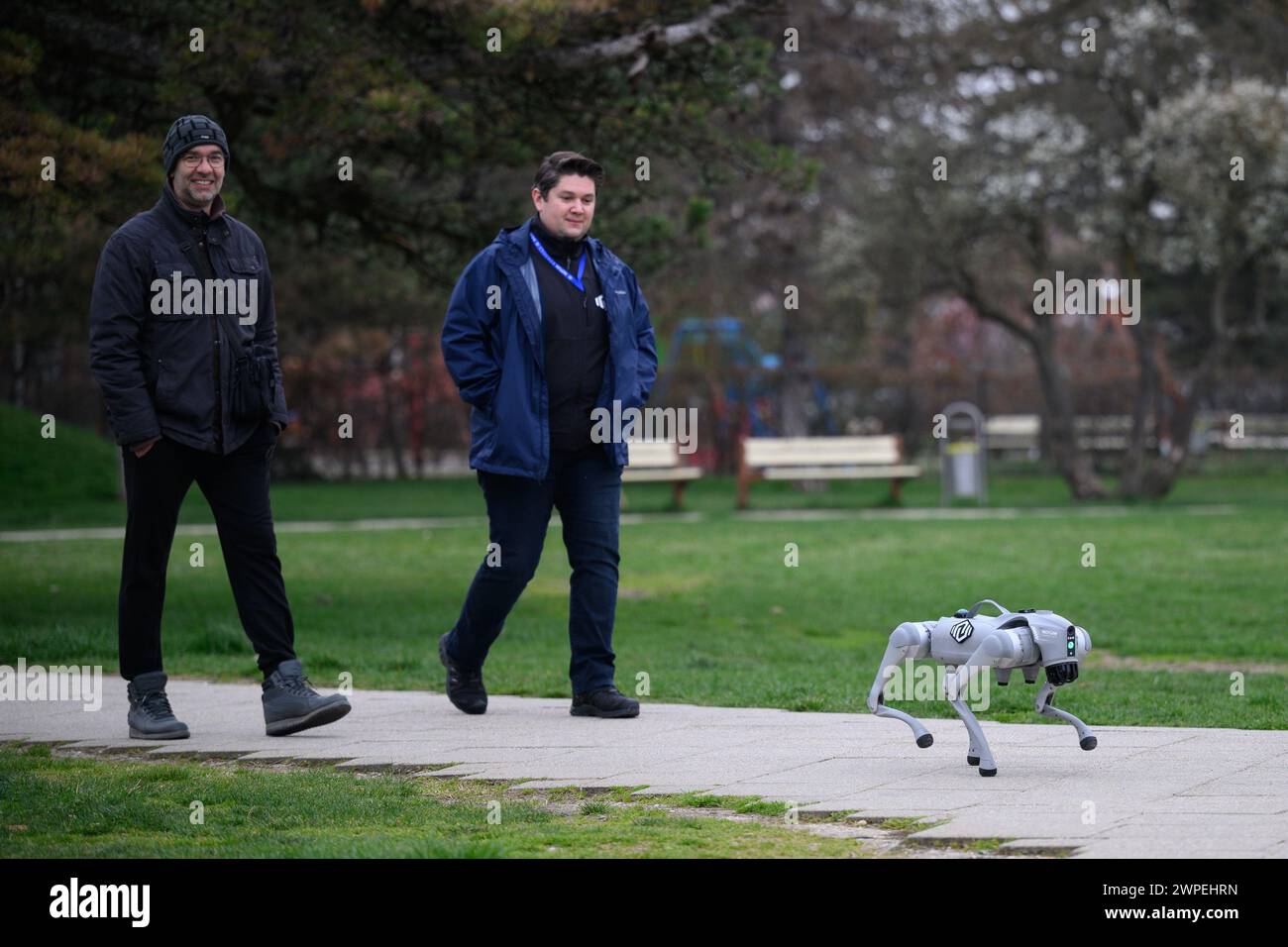 Milan Rajcevic, owner and director of the company Notum Robotics with ...
