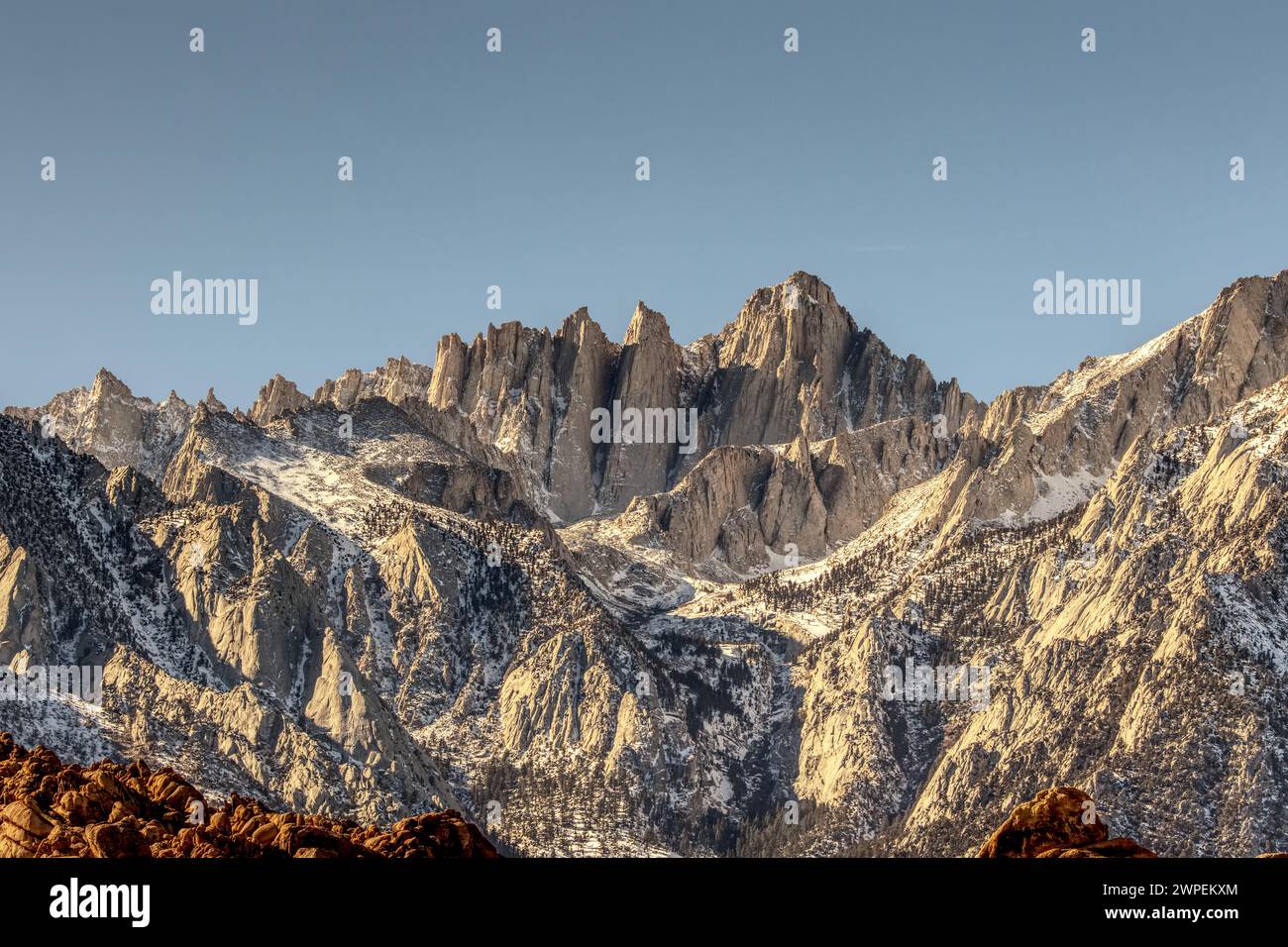 High & Mighty Mt. Whitney Peaks Above Stock Photo - Alamy