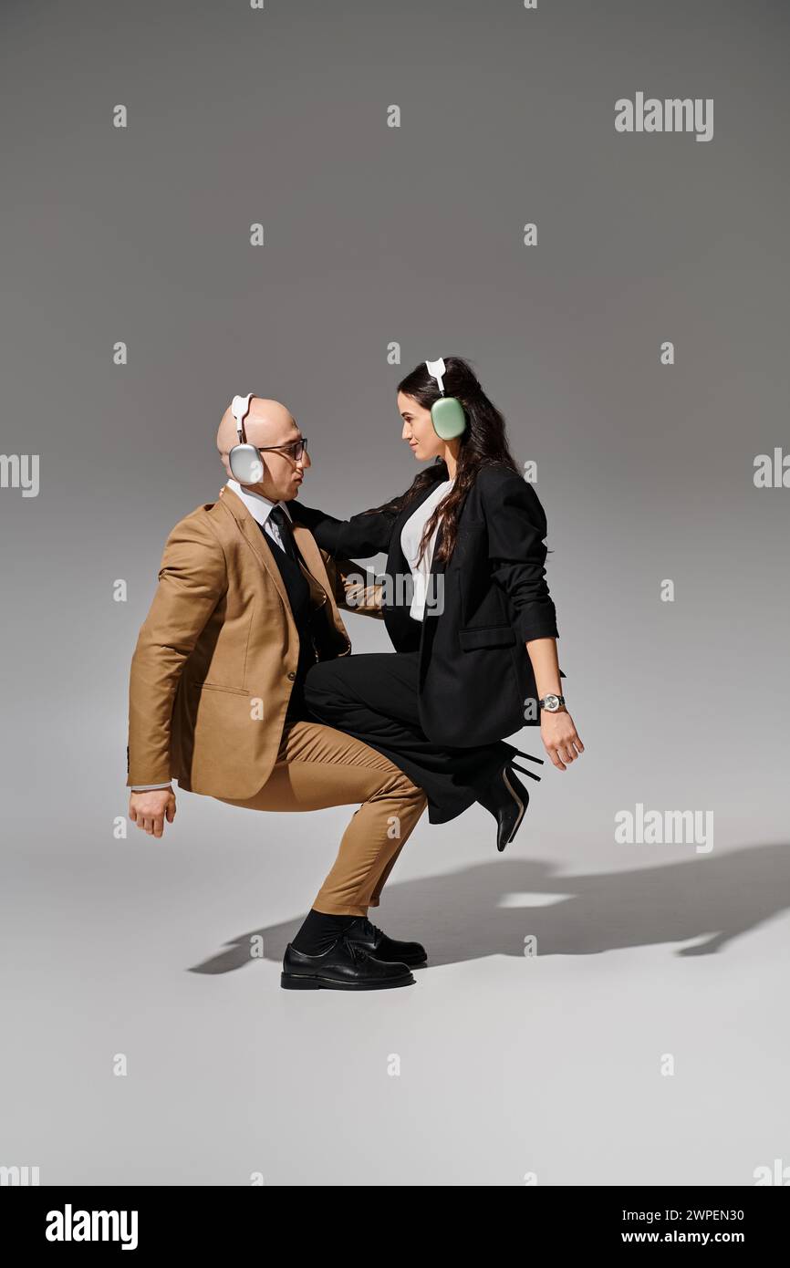 Suits dancing hi-res stock photography and images - Alamy
