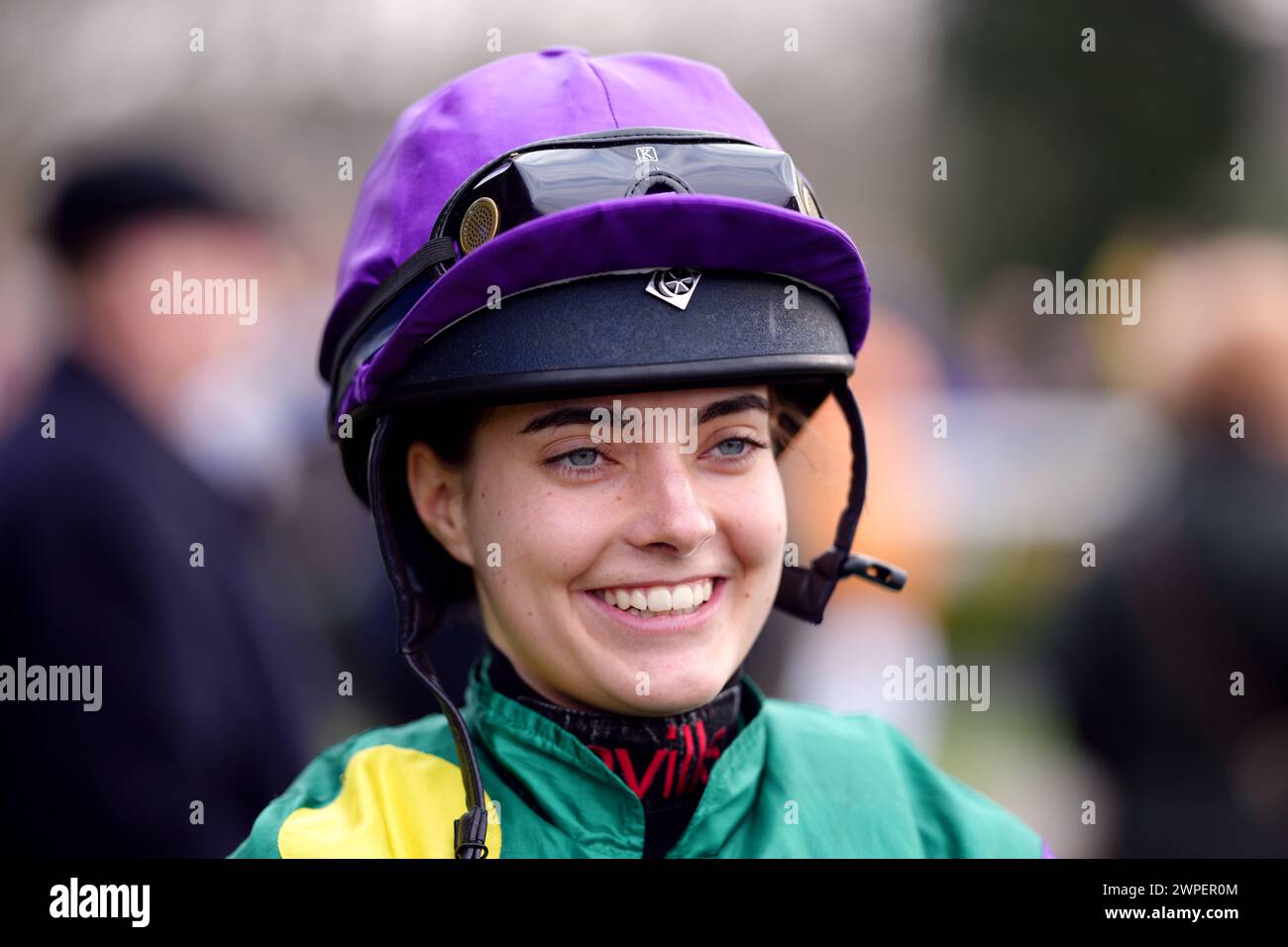 Jockey Anna Gibson at Lingfield Park Racecourse, Surrey. Picture date ...