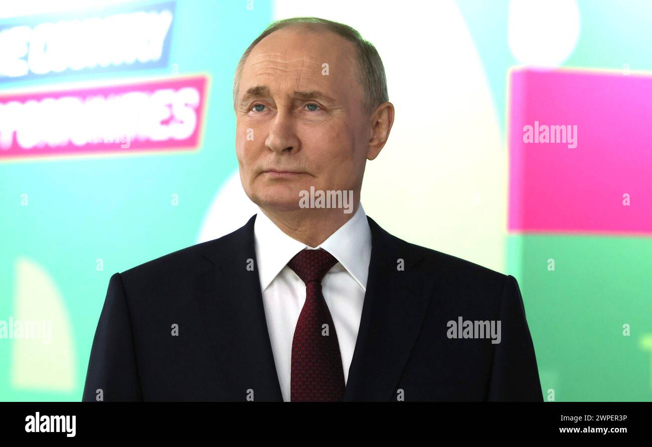 Sirius, Russia. 06th Mar, 2024. Russian President Vladimir Putin tours ...