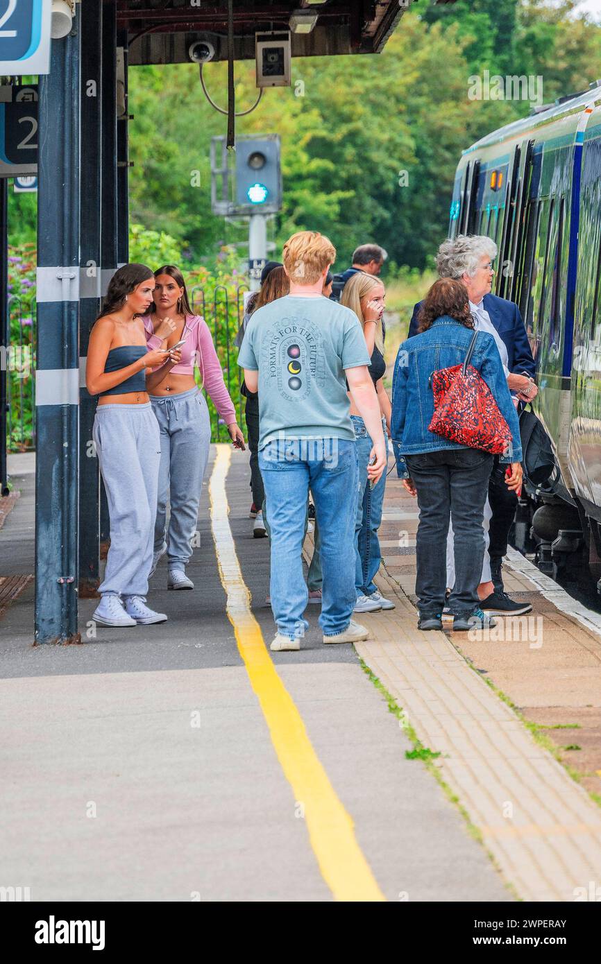 British Network Rail passenger commuter suburban station West Midlands ...