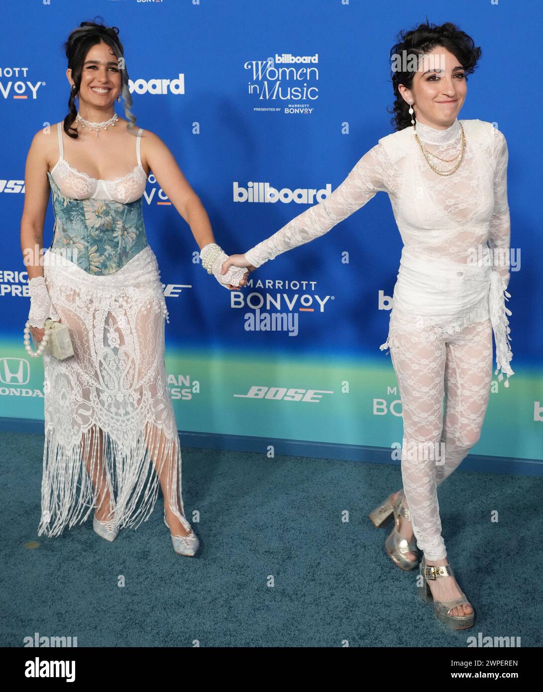 Los Angeles, USA. 06th Mar, 2024. (L-R) Gemeny Hernandez and Emily Estefan at the 2024 Billboard ...