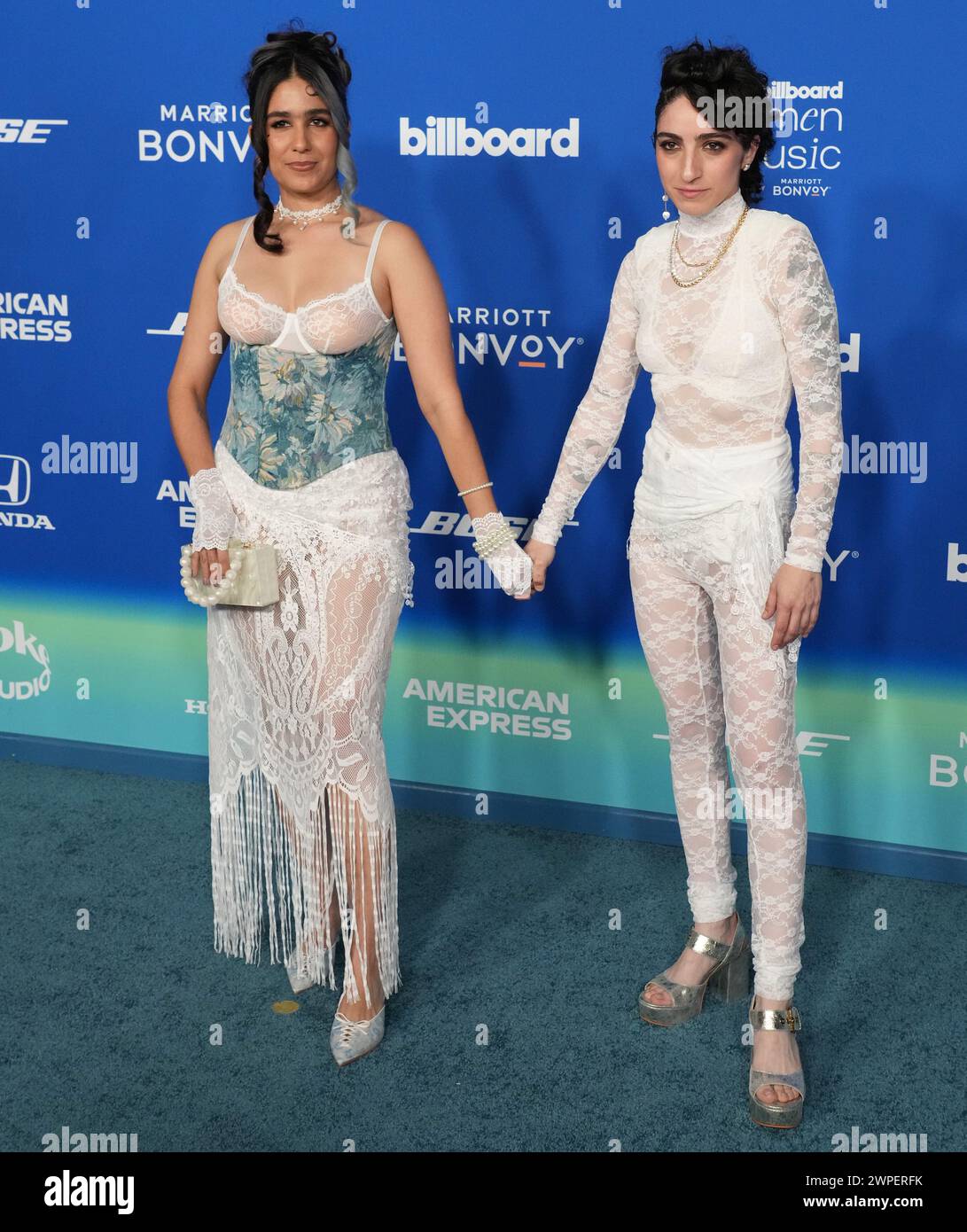 Los Angeles, USA. 06th Mar, 2024. (L-R) Gemeny Hernandez and Emily Estefan at the 2024 Billboard ...