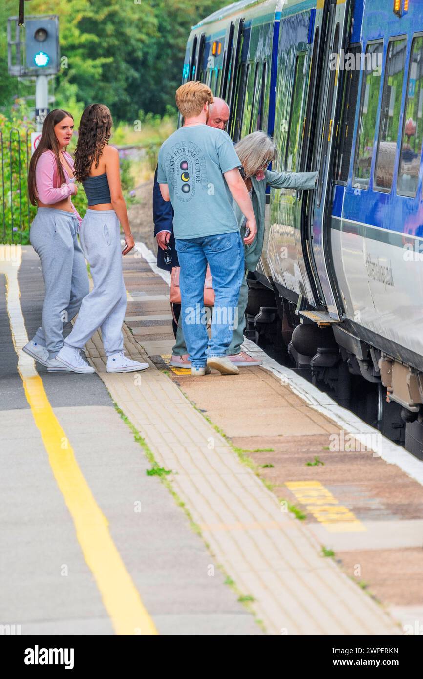 British Network Rail passenger commuter suburban station West Midlands ...