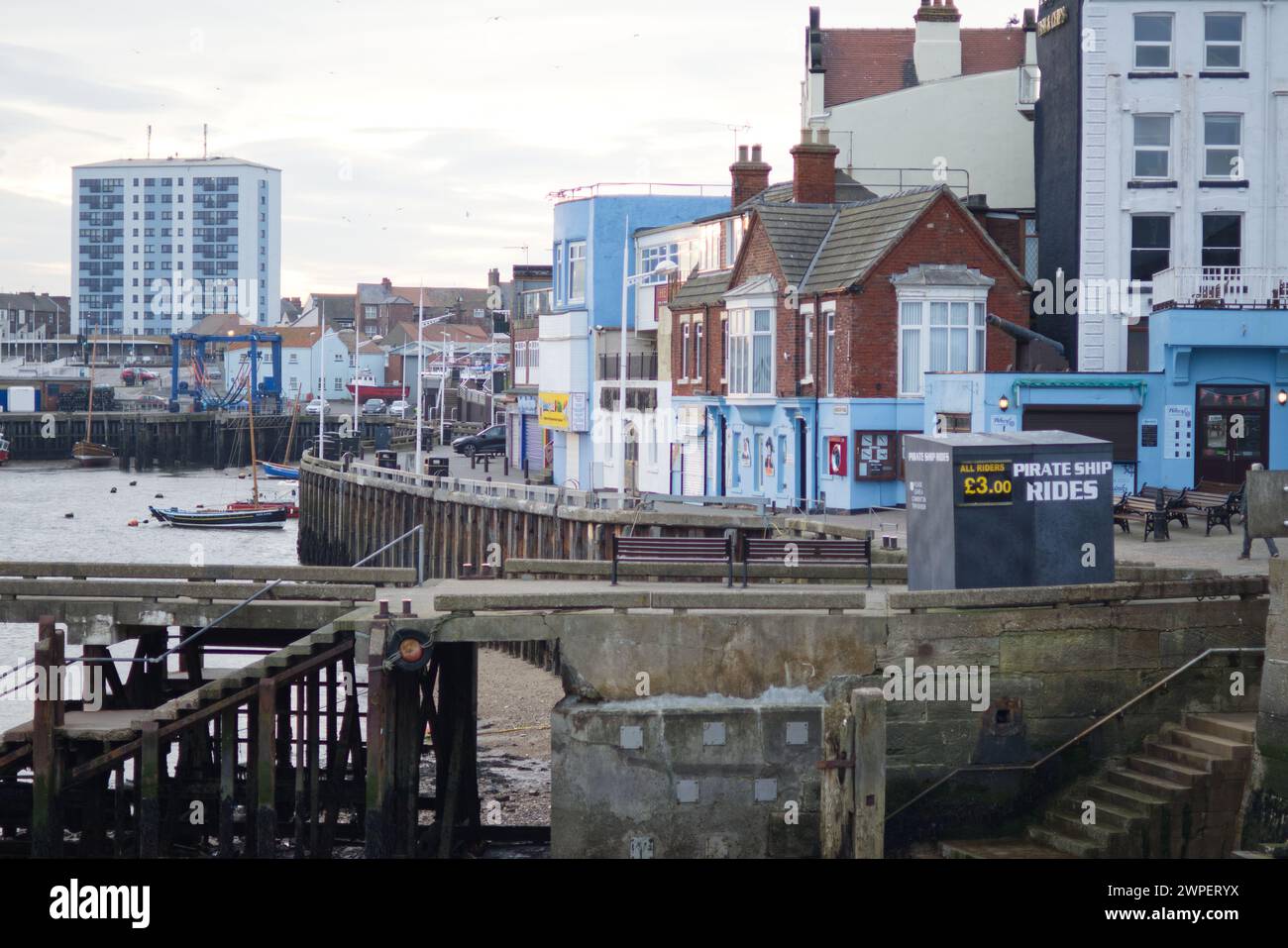 Bridlington seaside town in the East Riding or Yorkshire UK, beaches ...
