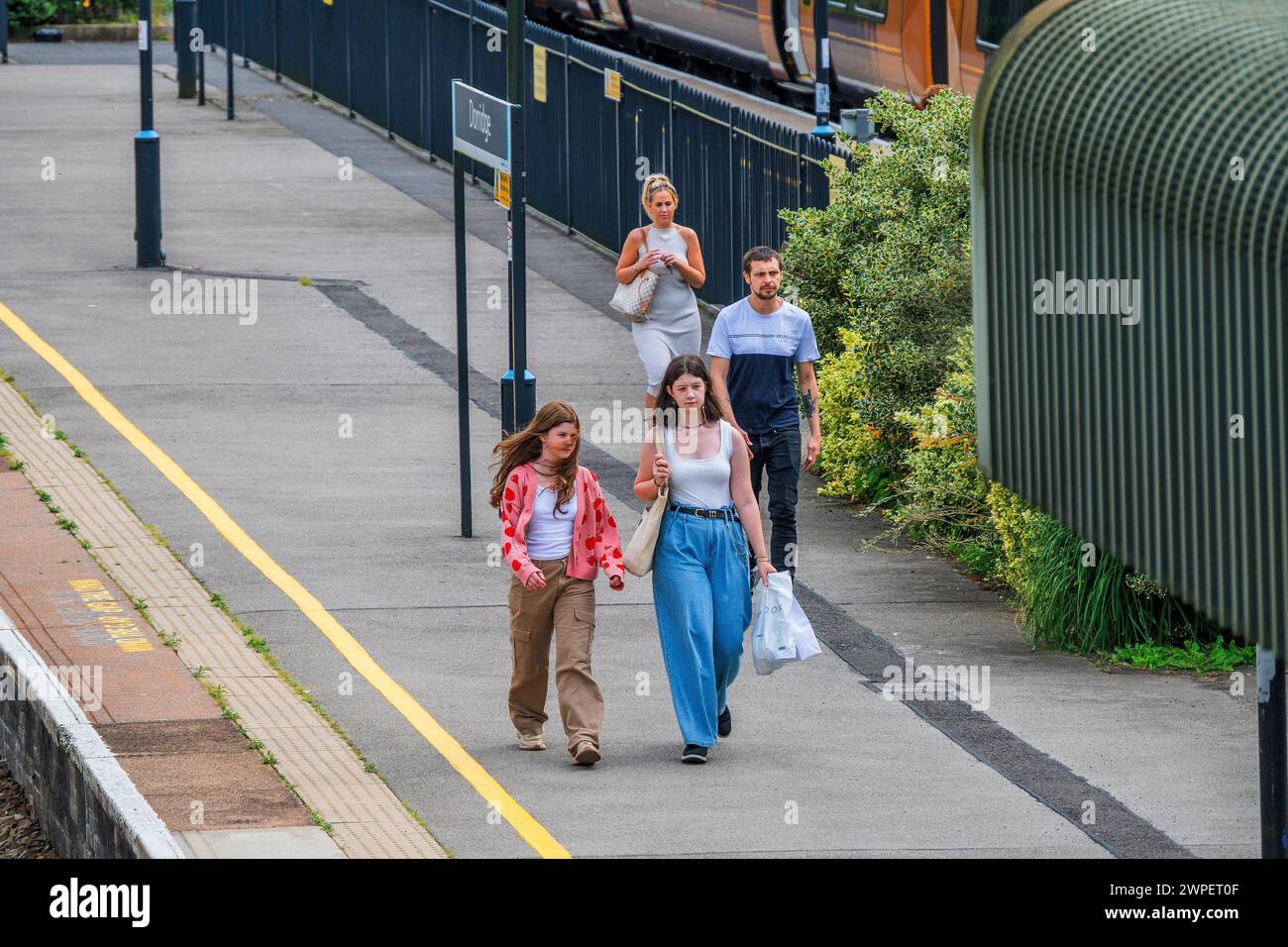 British Network Rail passenger commuter suburban station West Midlands ...