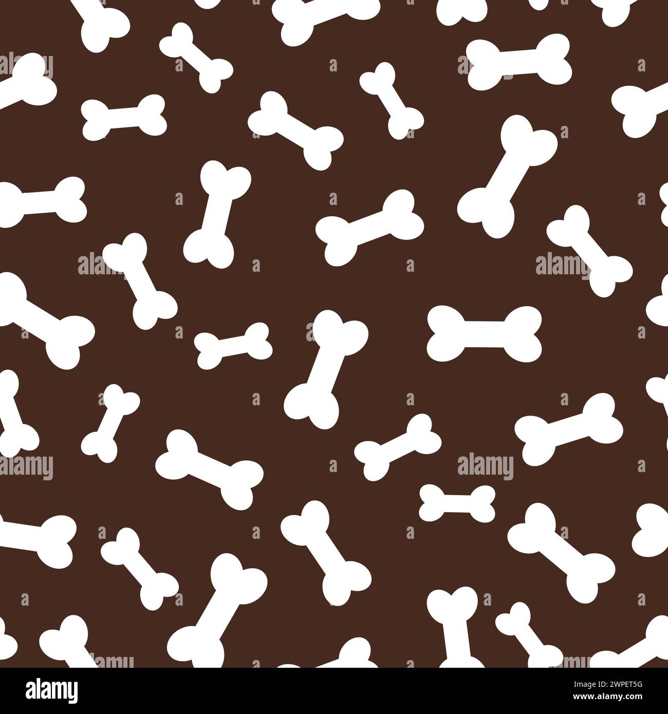 Seamless pattern with bones. Vector illustration. It can be used for ...