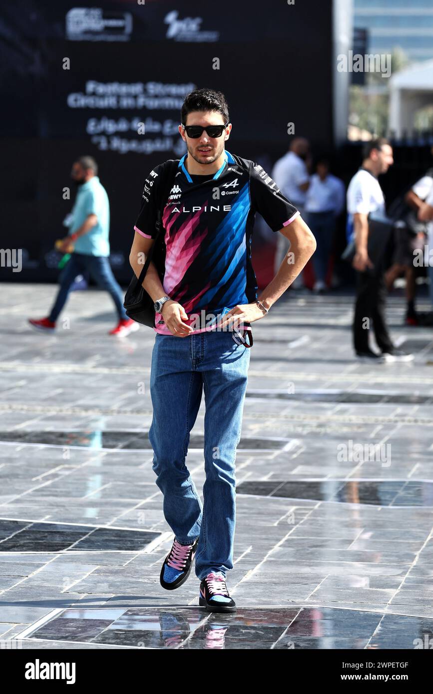 Jeddah, Saudi Arabia. 07th Mar, 2024. Esteban Ocon (FRA) Alpine F1 Team ...