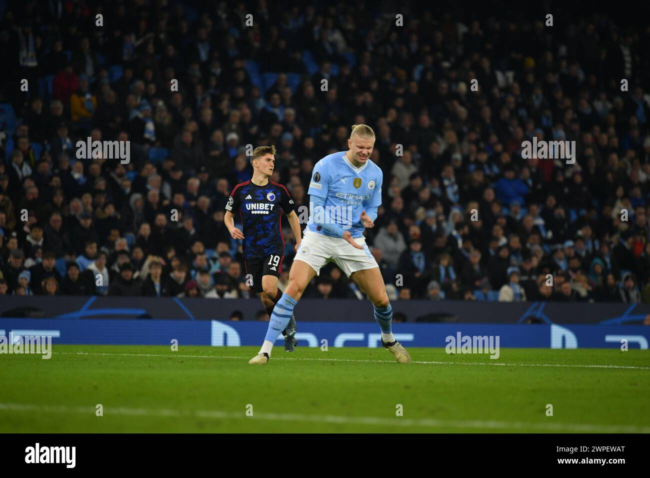 MANCHESTER, UK. , . Champions League Football Match between Manchester ...