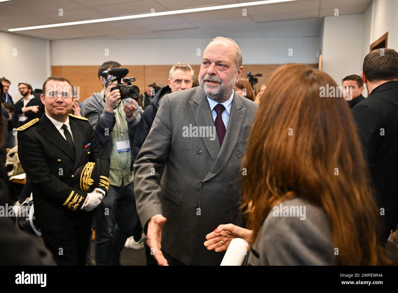 Nanterre, France. 07th Mar, 2024. Eric Dupond-Moretti, Keeper of the ...