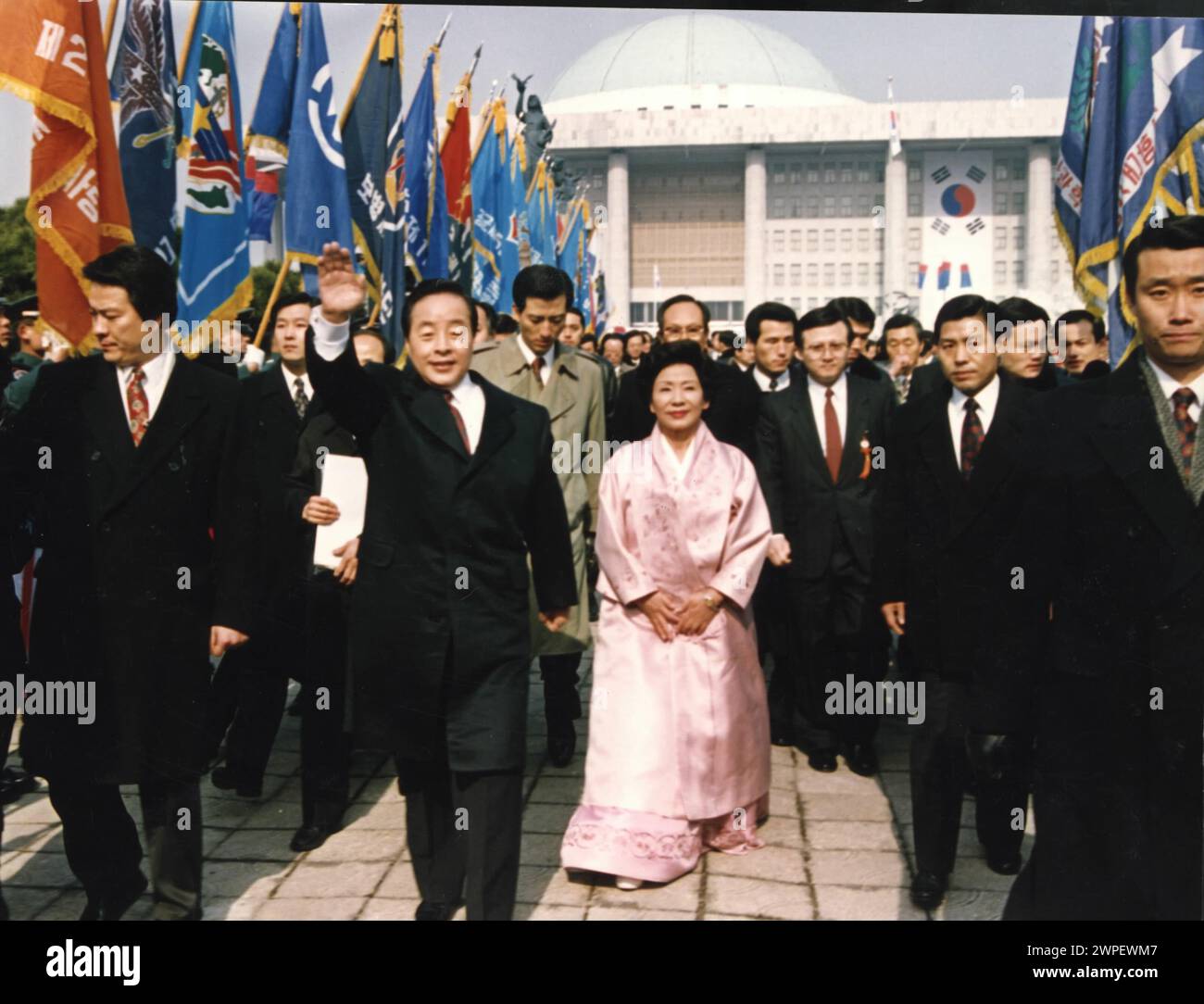 07th Mar, 2024. Ex-President Kim Young-sam's widow dies This file photo ...