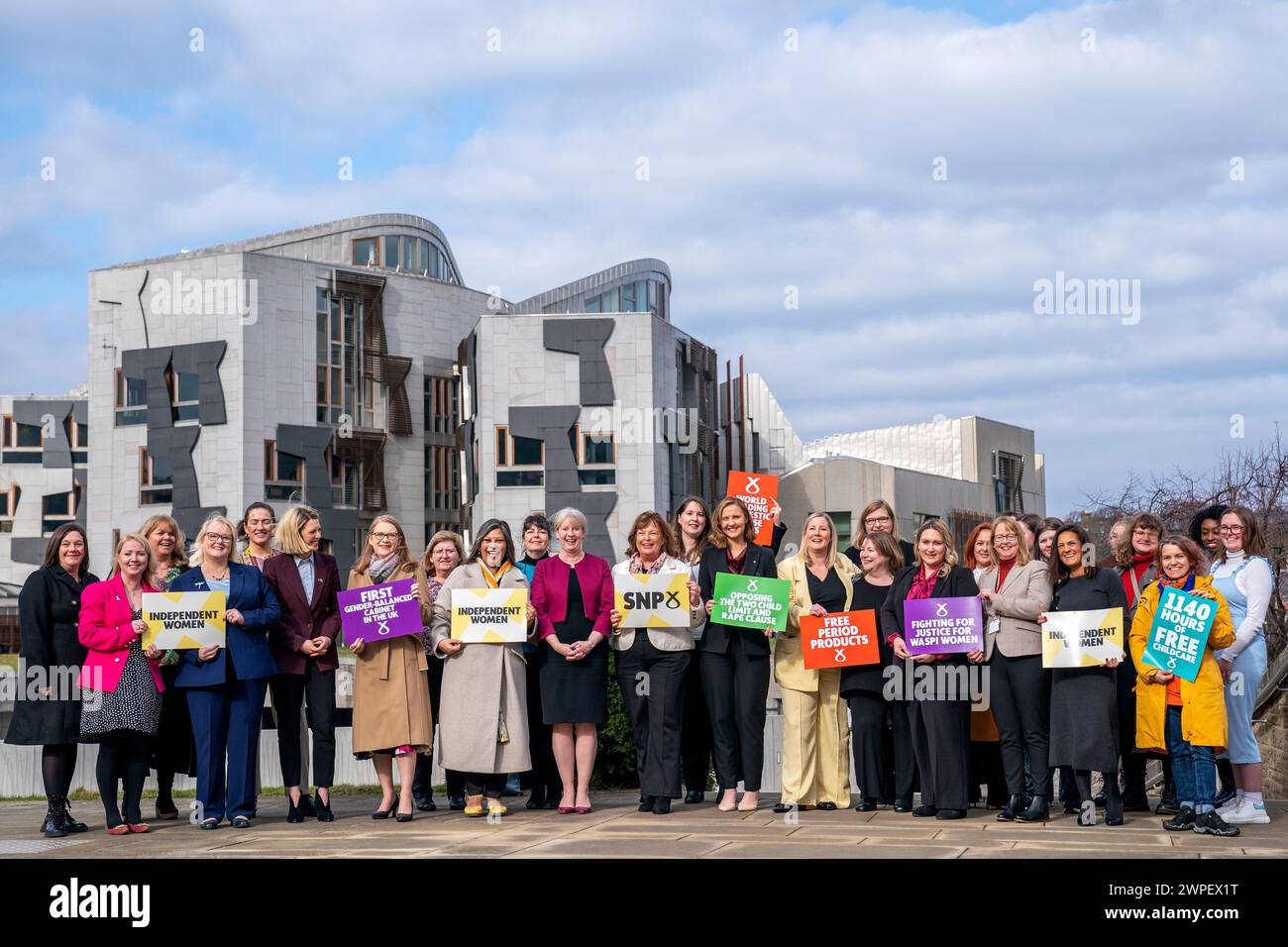 MSPs and party members from the Scottish National Party (SNP) take part ...