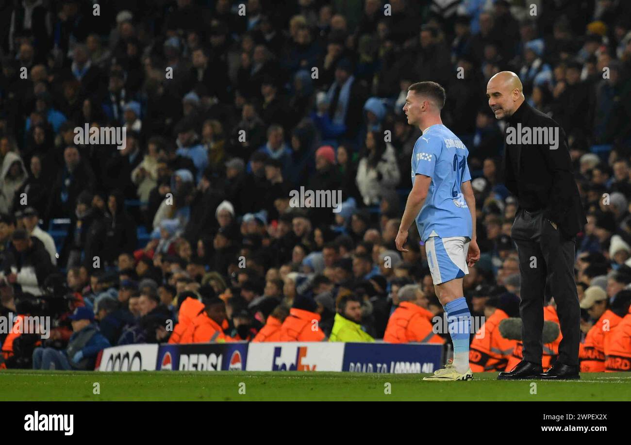 Haaland guardiola manchester city 2024 hi-res stock photography and ...